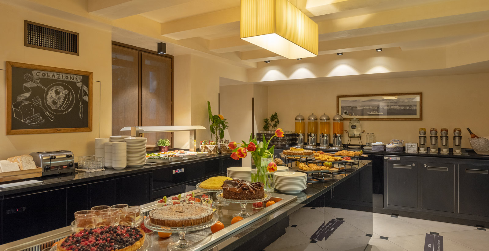 Palazzo Veneziano's international buffet breakfast